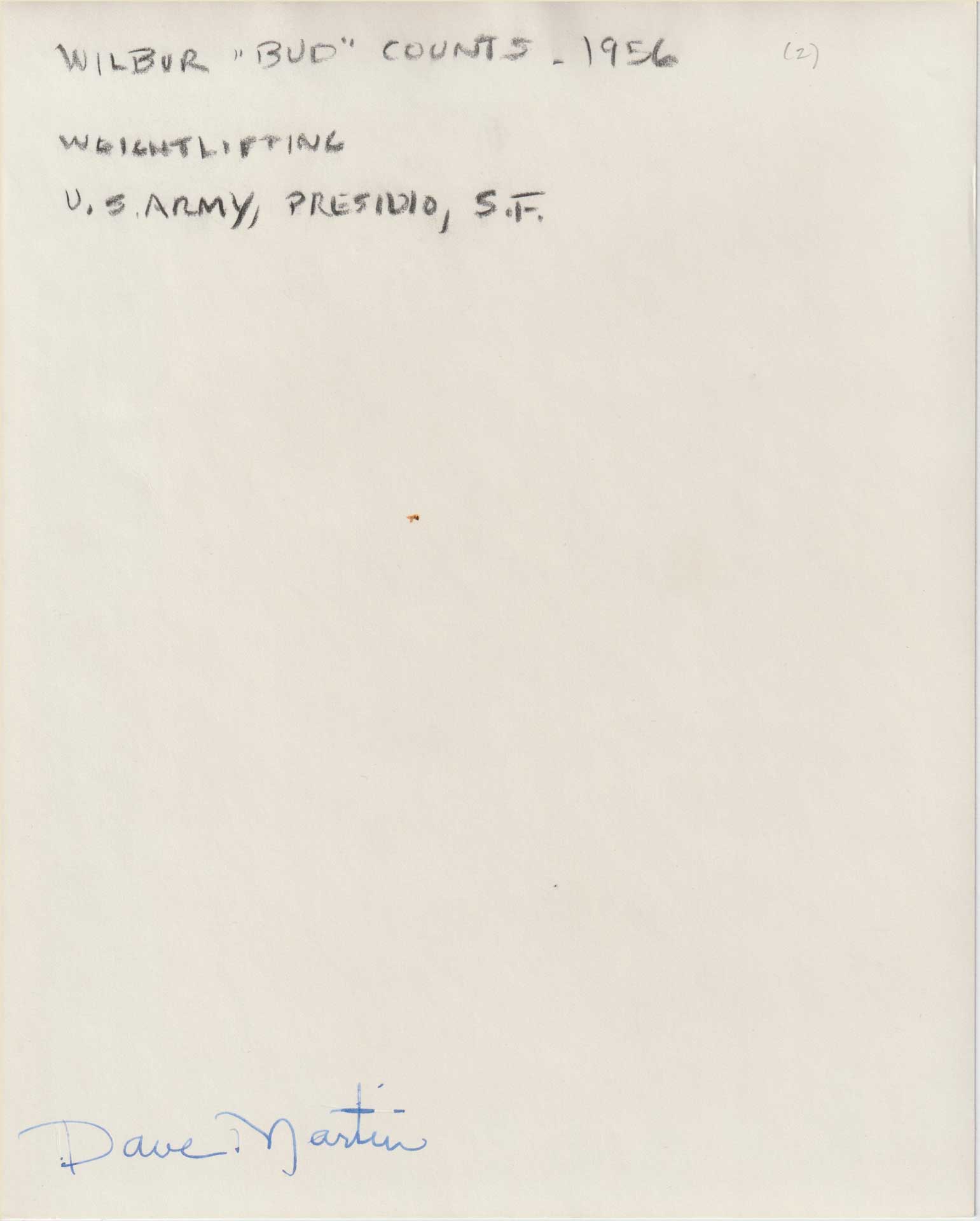 Wilbur "Bud" Counts 2, by Dave Martin – Homobilia