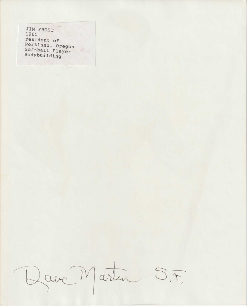 Jim Frost, by Dave Martin – Homobilia