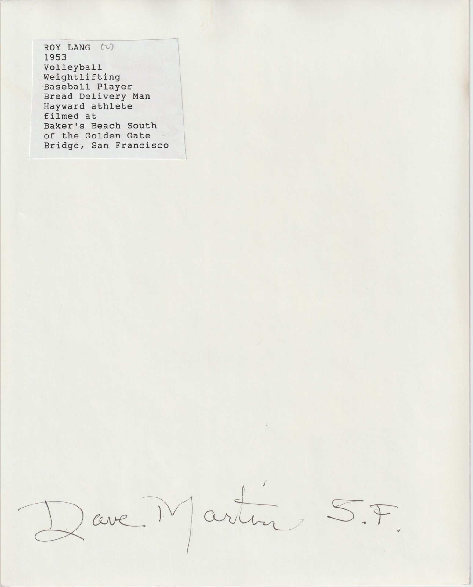 Roy Lang (2), by Dave Martin – Homobilia