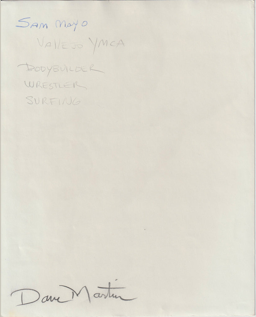 Sam Mayo, by Dave Martin – Homobilia