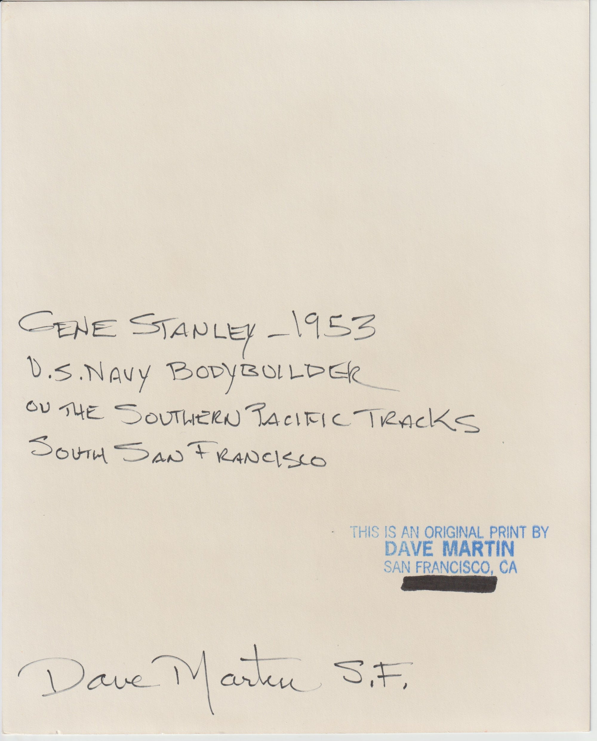 Gene Stanley, by Dave Martin – Homobilia