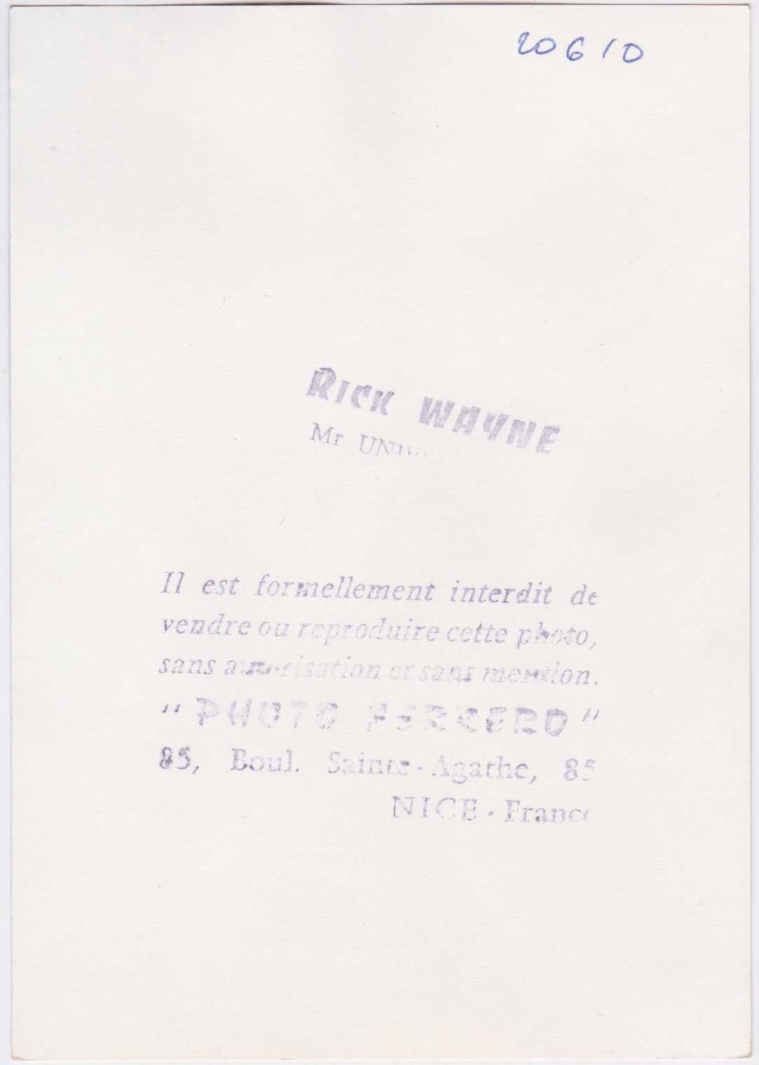 Vintage photo male nude by Jean Ferrero, Rick Wayne – Homobilia