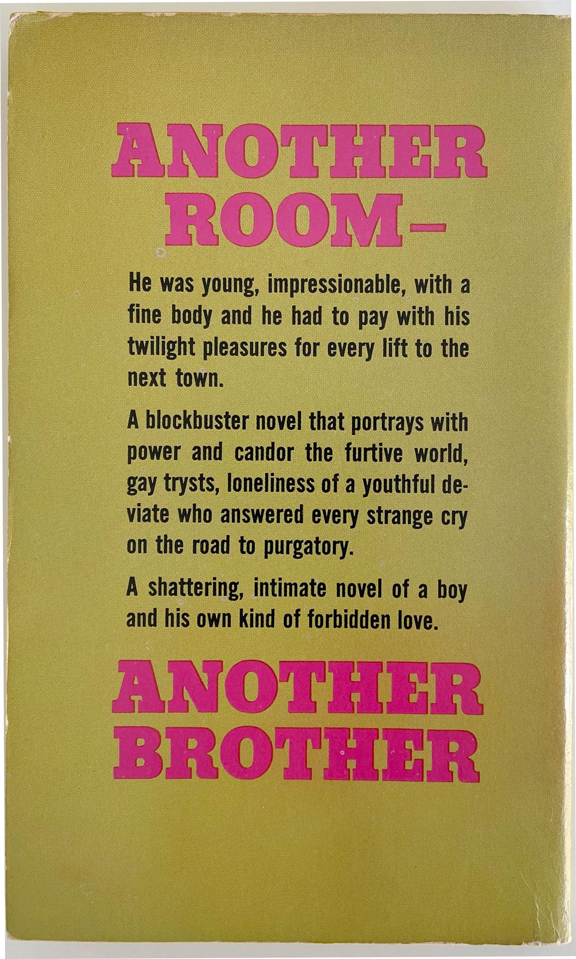Another Room -- Another Brother Vintage Gay Pulp Novel – Homobilia