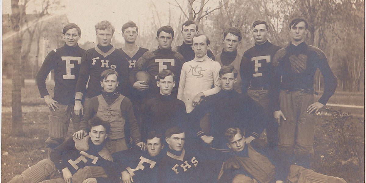 FHS Football Team: Real Photo Postcard – Homobilia