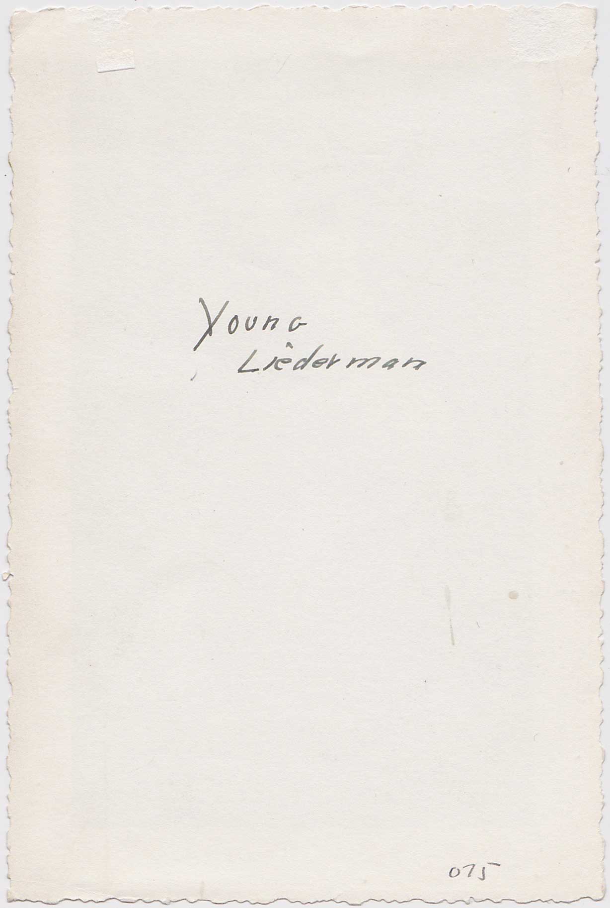 Physique Photo: Young Liederman – Homobilia